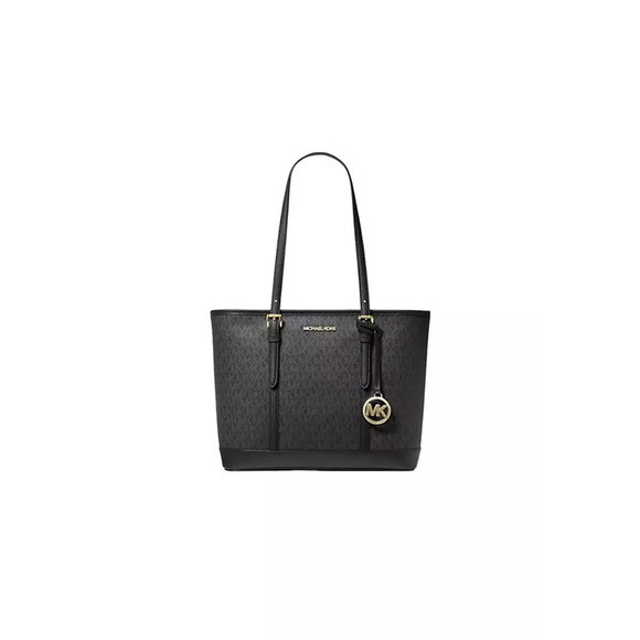 Michael Kors | Bags | Michael Kors Pvc With Leather Large Shoulder Bag ...
